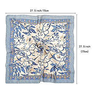 RIIQIICHY Womens Head Hair Scarf Like Satin Silk Scarf Sleeping Hair Wrapping Night 27.5"