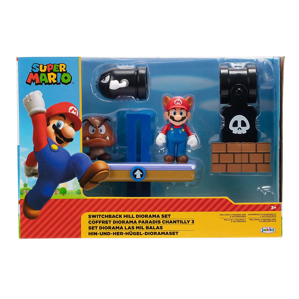 Super Mario Nintendo 2.5" Switchback Hill Diorama Set