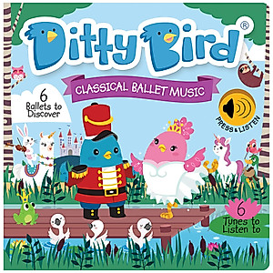 DITTY BIRD Classical Bundle: Classical Melodies & Ballet Combo with Batteries, Great Gift for Toddlers & Kids