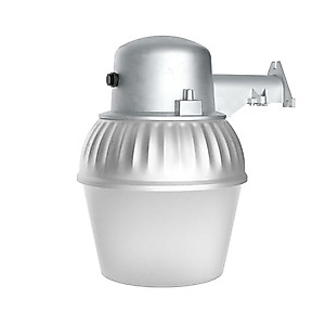 Lithonia Lighting OALS10 Outdoor LED Area Light with Photocell Dusk-to-Dawn, Gray