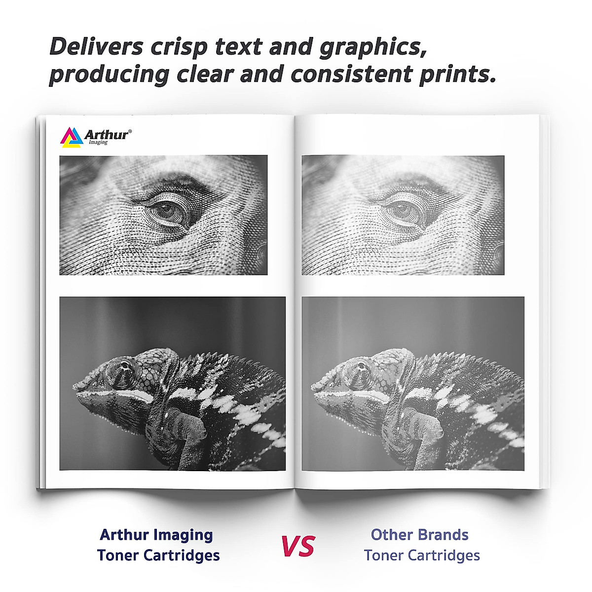 Arthur Imaging Compatible Toner Cartridge Replacement for Hewlett Packard CE285A (HP 85A) (Black 2-Pack)