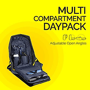 Trovo Bagpacks, Champ Pro, Anti Theft Zip, Water Resistant, Shoulder Strap Pocket, For Men & Women, USB Charging Function Backpack for Travel, Work, or School (30-40 Ltr, Blue)