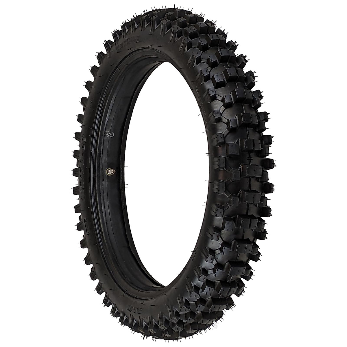 RedCap Rear 110/90-18 Tire with Inner Tube Complete Set for Off-Road Motocross 125cc-250cc Honda Apollo Surron CRF250 TTR230 CRF230F XR650R KLX65 Pit Dirt Bike