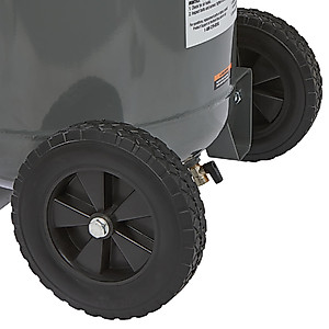 Klutch Portable Air Compressor, Workshop Air Compressor With Oil-Less Pump, 2 HP Motor, Thermal Overload Protection, Rubber Foot Stabilizers, 20 Gallon Garage Air Compressor