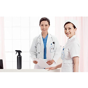 PEPAXON Plastic Spray Bottle for Hair Plant Mister Spray Bottle Cleaning Spray Bottle 500ml Black Pack of 2 17OZ (2)