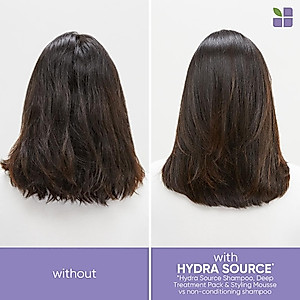 BIOLAGE Hydra Source Styling Mousse - Provides Body and Natural Movement With Medium Hold For Dry Hair, Paraben-Free & Vegan, 8.5 Fl Oz