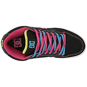 DC Women's Manteca 4 Mid High Top Casual Skate Shoe, Black/Multi, 9