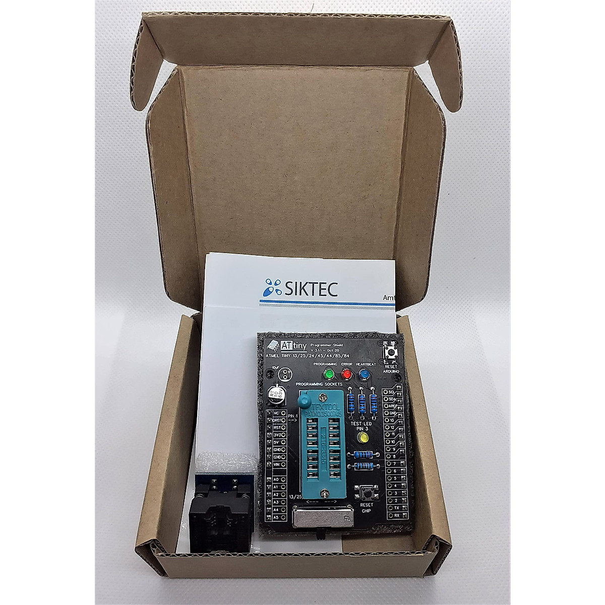 Arduino Shield Attiny Programming AVR Programmer | Support All Attiny Chips