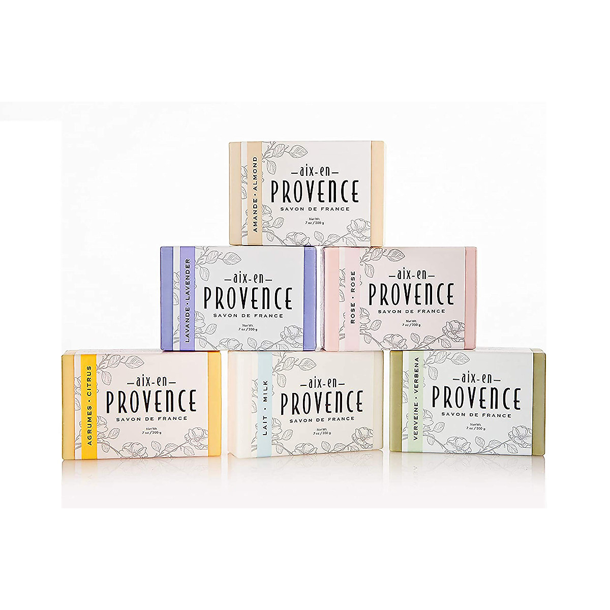 Aix en Provence Triple Milled Shea Butter Artisanal French Soap, 200g Soap Bar (5029)