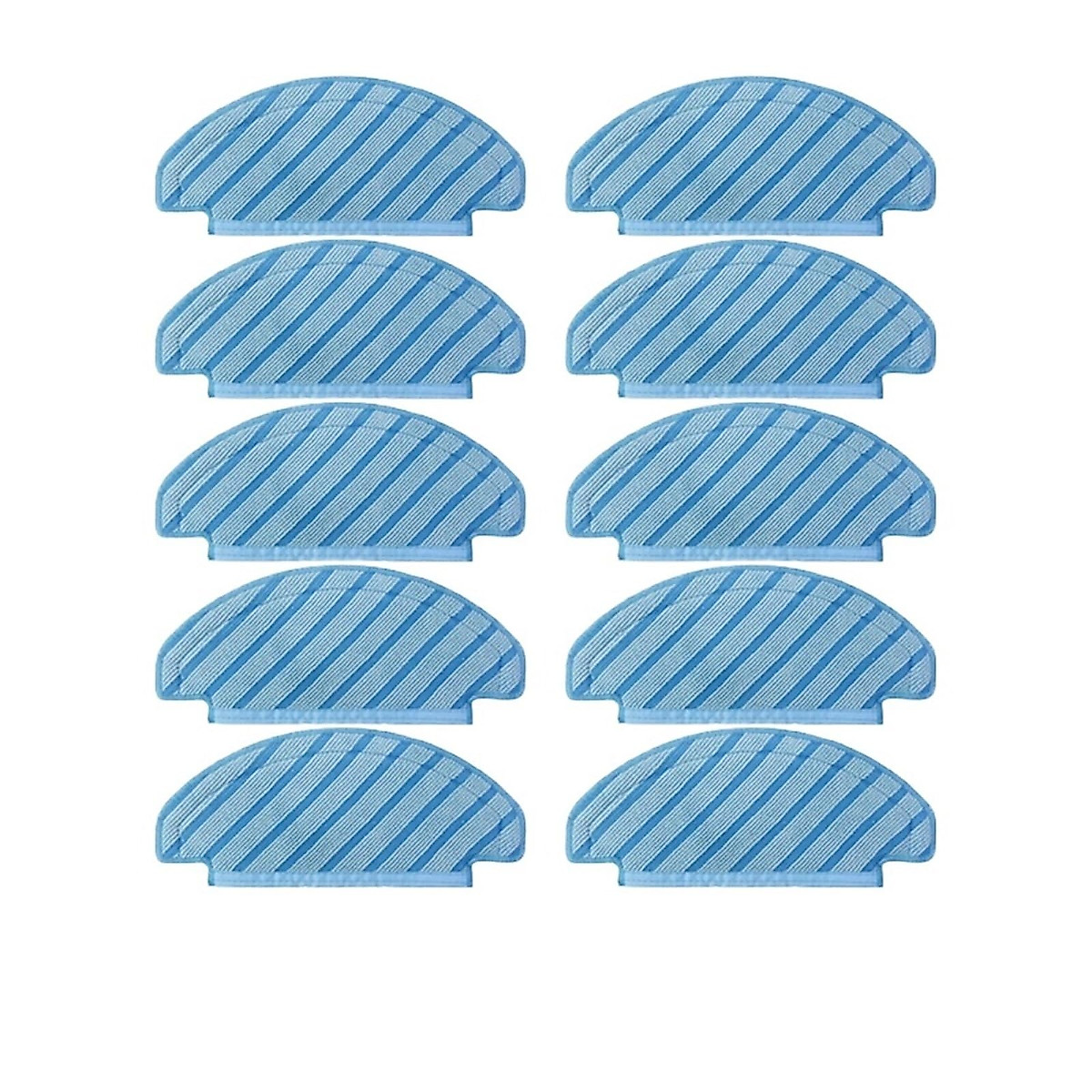 SteFik Washable Cloth Mop Pads. Compatible for Ecovacs Deebot Ozmo T8 AIVI/T8 Max/ T8/ T9/ T9 AIVI /N8/ N8 Pro Plus/ N8 Pro, Compatible for Yeedi Vac Robot Vacuum (Color : 10PCS)