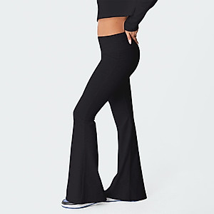 Gumipy Lounge Sets for Women 2 Piece Outfits Long Sleeve Crop Top & Flared Leggings Y2K Fall Outfits Trendy Workout Outfit Sets Cotton Jersey Collection Sweatsuits Yoga Matching Sets Tracksuit