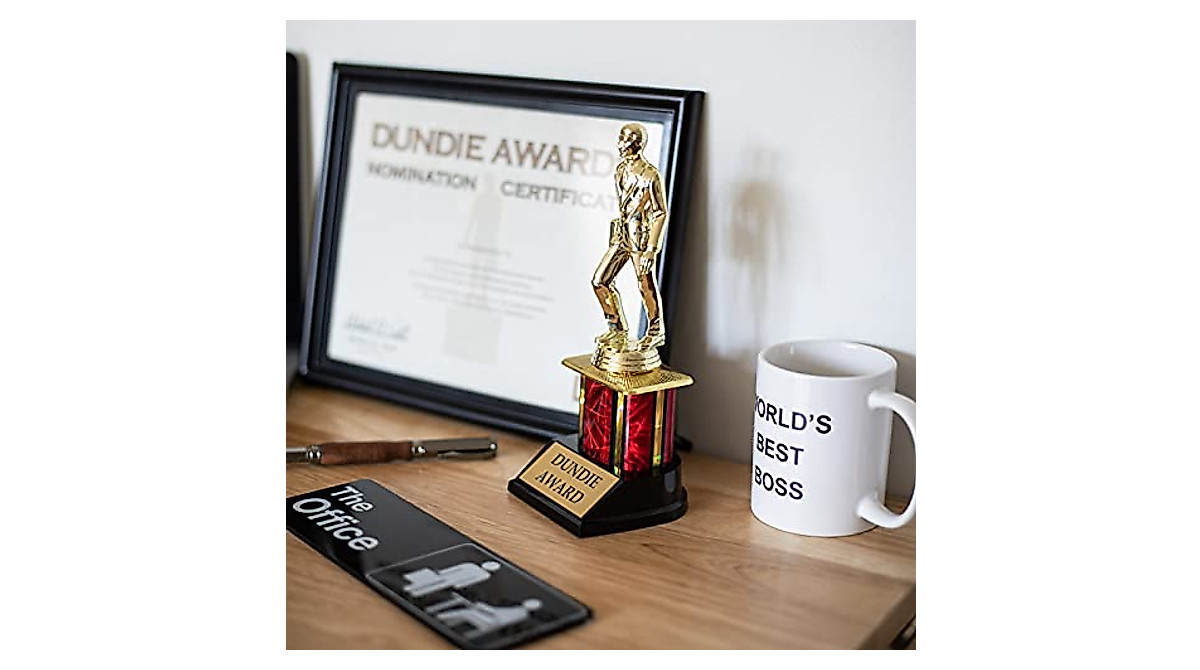 Dundie Award Trophy from The Office – Customizable 9.5-Inch Gift