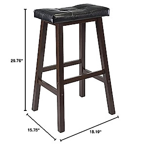 Winsome Mona Stool, 29", Antique Walnut