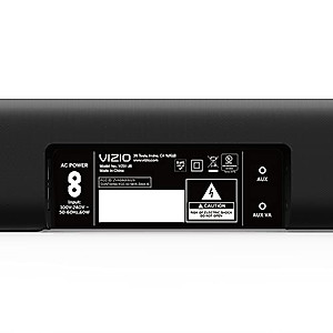 VIZIO V-Series 2.1 Compact Home Theater Sound Bar with DTS Virtual:X, Bluetooth, Wireless Subwoofer, Voice Assistant Compatible, Includes Remote Control