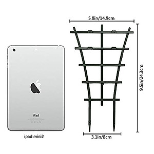 Feitore Plant Trellis Indoor, 6Pcs Stackable Plant Trellis for Climbing Plants Indoor, Small Plant Climbing Trellis for Potted Plants Plastic Climbing Plant Support Trellis for Houseplant Hoya Pothos