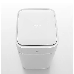 TOWNEW T1 Self-Sealing and Self-Changing 4 Gallon Trash Can, Automatic Open Lid and Motion Sense Activated Smart Home Electric Garbage Bin, White x1 Refill Ring Included (Up to 25 Bags)