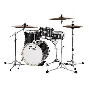 Pearl Midtown, 4 Piece Shell Pack Drum Set (Cymbals and Hardware Not Inculded), Black Gold Sparkle, (MDT764P/C701)