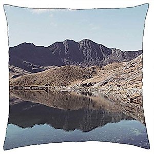 LESGAULEST Throw Pillow Cover (16x16 inch) - Climb Hike Trek Adventure Expedition Lake