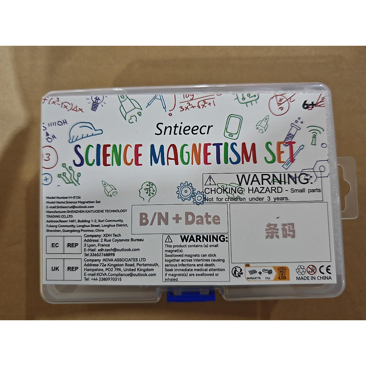 Sntieecr Labs Junior Science Magnetism Set for Experiment Education, Science Experiment Tool Physics Educational Toys for Kids Teen