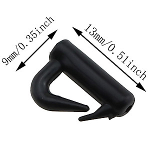 E-outstanding 50PCS Clevis Spinner Snap Black Quick Change Plastic Fishing Clevis Crawler Harness Walleye Rig Speed Tackle Fast Change Snaps