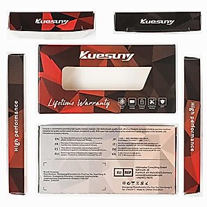 4GB Kit (2GBX2) DDR2 667 sodimm RAM, Kuesuny PC2-5300 / PC2-5300S CL5 200-Pin Non-ECC Unbuffered Notebook Laptop Memory Modules
