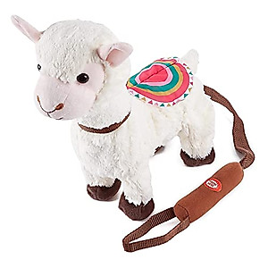 Think Gizmos Boppin, Shakin, Walking Llama Toy. Plush Musical Dancing Toy - Robotic Walk Along Animal for Boys & Girls Aged 3,4,5,6,7,8,9,10