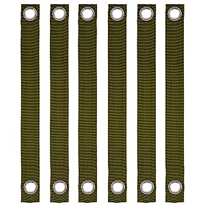Shitailu 6 Pack of 16 Inch Tree Straps with Grommets for Guying/Staking - Young Tree and Plant Supports for Newky Planted Saplings and Hurricane Protection