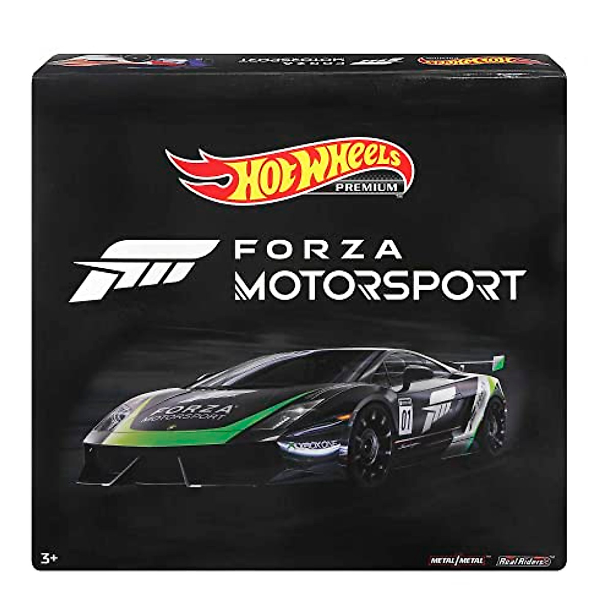 Hot Wheels Forza 5-Pack of Toy Video Game Race Cars, 1:64 Scale with Authentic Details & Realistic Decos, Gift for Collectors & Kids 3 Years & Up [Amazon Exclusive]