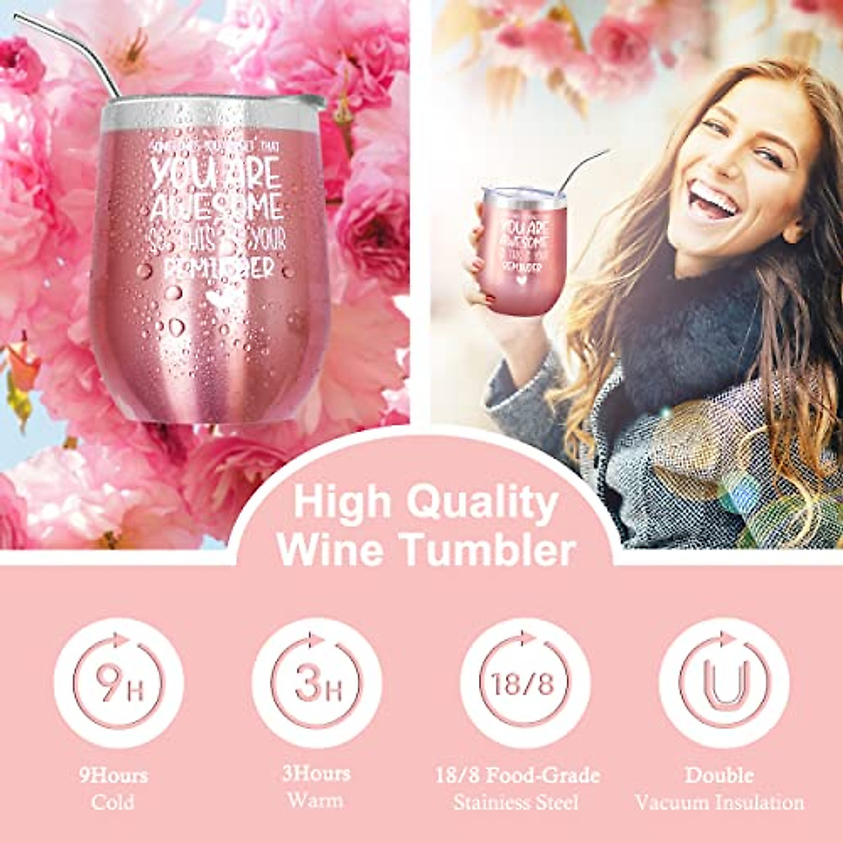 Birthday Gifts for Women Thank You Gifts Best Friends Gifts Get Well Soon Gifts Valentines Day Gifts for Her Relaxing Spa Gift Baskets for Women, Mom, Wife, Sister, Nurse Friends You are Awesome Gifts