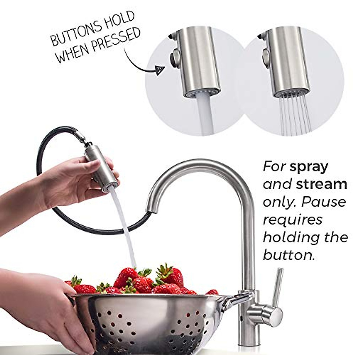Pfister Stellen Touchless Kitchen Faucet with Pull Down Sprayer, Single Handle, High Arc, Stainless Steel Finish, LG529ESAS