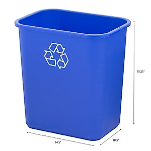 United Solutions WB0084 Recycle Wastebasket, 28 Qt - 1 Pack