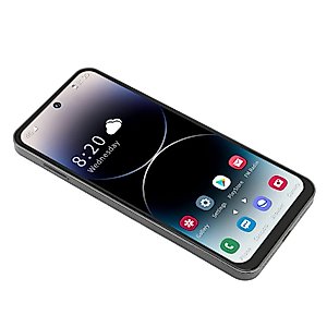 LEYT I14 Pro Phone, 4000mAh 4GB 128GB Battery Gravity Sensor Distance Sensor Black Unlocked Mobile Phone for Work (US Plug)