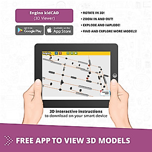 Engino- STEM Toys, Construction Toys for Kids 9+, Newton's Laws Inertia, Kinetic & Potential Energy, Educational Toys, STEM Kits, Gifts for Boys & Girls (8 Model Options)