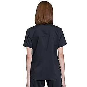 Cherokee Women Scrubs Top Workwear Revolution Tuckable V-Neck O.R WW657, S, Black