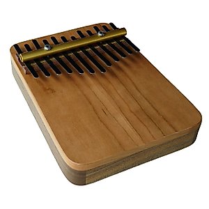 Zither Heaven Artisan Black Walnut 12 Note Thumb Piano with Cherry top made in the USA