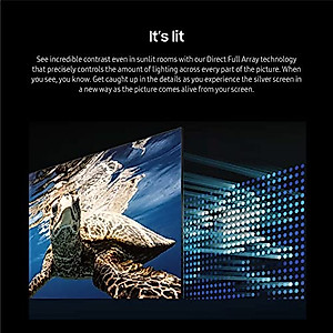 SAMSUNG QN55Q80CAFXZA 55 Inch 4K QLED Direct Full Array with Dolby Smart TV with a BAR-300 5.0ch Soundbar with MultiBeam Sound and Dolby Atmos (2023)(USED)