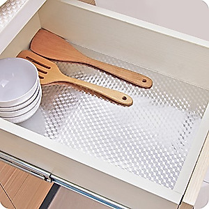 YVO Kitchen Oil Proof Sticker, 40cm500cm Moisture-Proof Stickers Waterproof Aluminum Foil Self Adhesive Wallpapers Anti-Oil Household Cabinet DIY Decor Tools (Diamond Pattern)