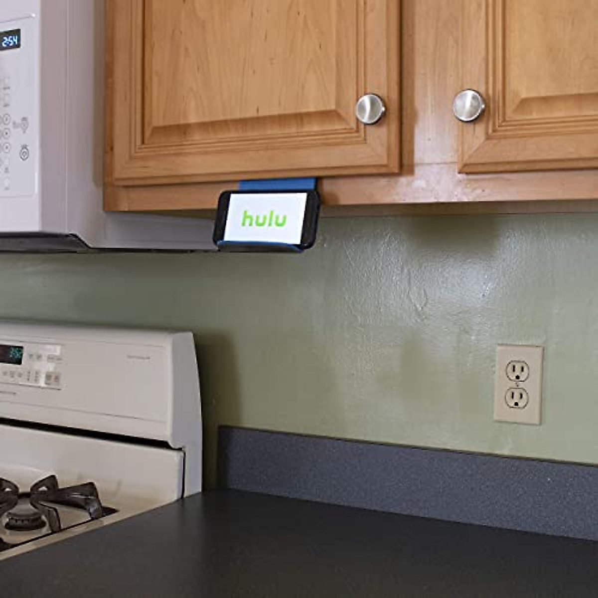 DTLgear Trek Stand Phone Holder for Air Travel, Flying, Traveling, Hotel, Home, Desk, Bed, Kitchen, and Treadmill. Compatible with iPhone, Android, & Other Cell Phones …