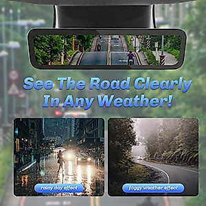 HANSSHOW Tesla 9'' Live Rear View Mirror Camera for Model Y, Ultra-Narrow Edge Design Rear View Mirror with LVDS Digital High-Definition Transmission (Model Y 2020-2023)