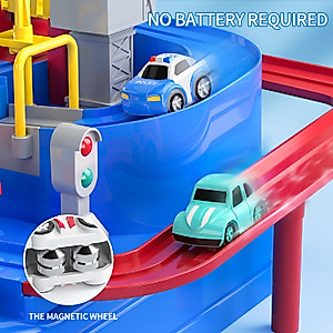 Educational Race Track Car Toys for 3-8 Year Old Boys and Girls - City Rescue Cars for Toddlers 2-4 Years - Fun Christmas and Birthday Gifts