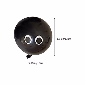 Eyeball Balloons 100pcs Balloon Black Decorations Summer Decor Octopus Decor Eyeball Latex Balloons Eye Balloons 5 Inch Festival Decorative Balloon Photography Props Chic