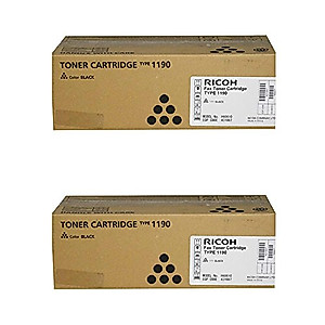 Ricoh 431007 Black Toner Cartridge 2-Pack for 1190L