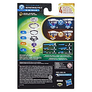 BEYBLADE Burst QuadDrive Destruction Belfyre B7 Spinning Top Starter Pack - Attack/Stamina Type Battling Game with Launcher, Toy for Kids