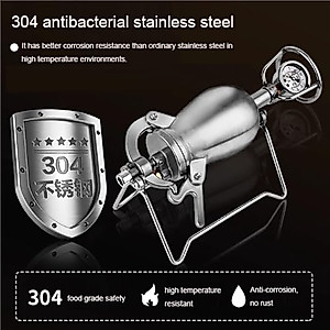 Mini Popcorn Machine, 304 Stainless Steel Mini Popcorn Pot, Chinese Traditional Retro Popcorn Maker, Amplifier Old-Fashioned Hand Popcorn Poppers,400ml