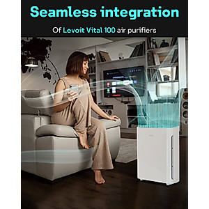 True HEPA Filter for Levoit Vital 100 Air Purifier, Vital 100-RF Replacement Filter, 2 Pack