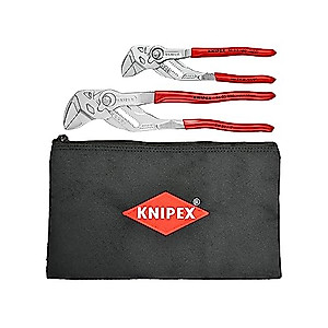 KNIPEX 2 Pc Pliers Wrench Set w/ Keeper Pouch