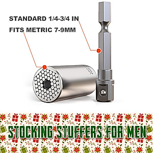 ONEAGE Gifts for Husband Him Men I LOVE YOU,Universal Socket(7-19mm),Stocking Stuffers Christmas Gifts,Valentines Fathers Day Anniversary Birthday Gifts,Tool Gadgets for Men