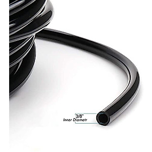 3/8" Irrigation Tubing 50ft, Heavy Duty Blank Distribution Tubing, Watering Drip Automatic Irrigation Equipment Set for Garden Greenhouse,Flower,Patio