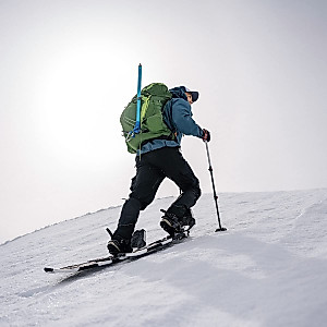 Crescent Moon Snowshoes Denali 37 - Mens Powder Backcountry Snowshoes, Perfect for Deep Snow and/or Large Men, Supports Up to 250 lbs in Powder and Up to Shoe Size Men's 15