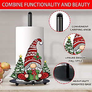 Thanksgiving Paper Towel Holder, Thanksgiving Decorations Indoor, Farmhouse Thanksgiving Kitchen Decor Accessories Metal Paper Towel Holder Stand, Turkey Decorations, Large Towel Stand for Countertops